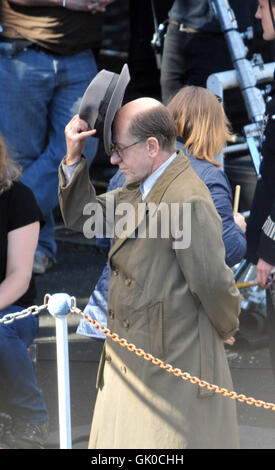 Tim Roth filming the BBC drama 'Rillington Place' in Scotland Featuring ...