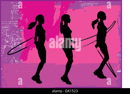 Skipping rope silhouette Stock Vector Image & Art - Alamy