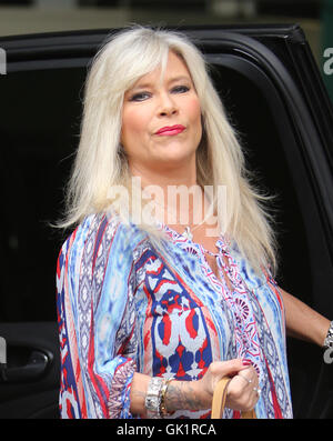 Sam Fox outside ITV Studios today Featuring: Sam Fox, Samantha Fox ...