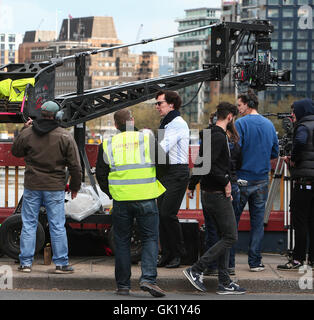 Benedict Cumberbatch films a scene for the new series of 'Sherlock' on ...