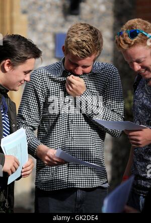 Fred Dimbleby, son of broadcaster David Dimbleby, with his A level ...