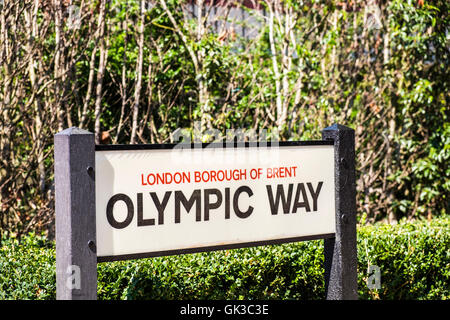 Olympic Way, Wembley Park, Borough of Brent, London, England,U.K Stock ...
