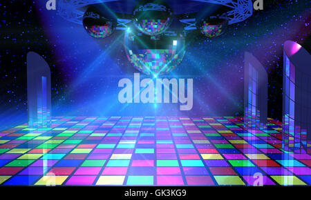Night club dance floor, interior design Stock Photo - Alamy