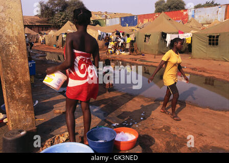 ca. 1990-2000, Luanda, Angola --- Slum Living Conditions in Roche ...