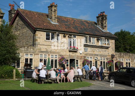 The Crown pub, Hutton-le-Hole, North Yorkshire, England UK Stock Photo ...