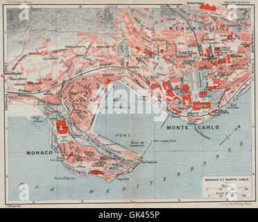 Map of Monaco Stock Photo - Alamy