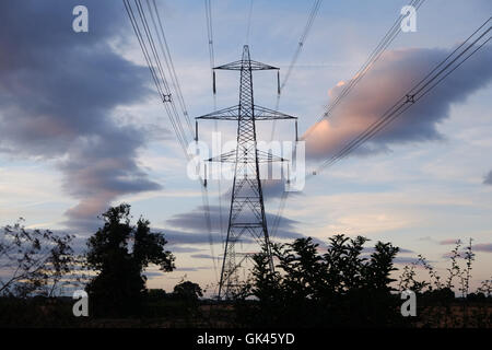 National Grid Electricity Pylons, nr Newark, Nottinghamshire, England ...