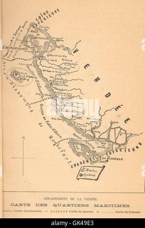 Map of Vendee in France Stock Photo - Alamy