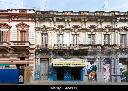 Colonial architecture buildings, Calle (Street) Palma, old downtown ...