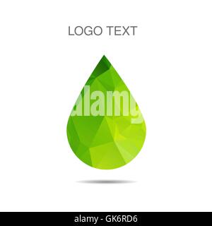 Triangle logo of drop, ecology logo. Vector Stock Vector Image & Art ...
