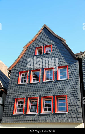 historical, window, porthole, dormer window, pane, brick, shutters ...