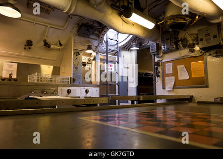 US World War II submarine interior Stock Photo - Alamy