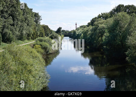 lush landscape with river Leine at Hannover Germany Stock Photo - Alamy