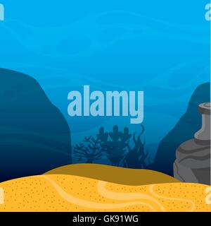 seabed landscape isolated icon Stock Vector Image & Art - Alamy