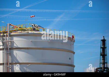 rotterdam, tanks, oil, blue, architectural, big, large, enormous Stock ...