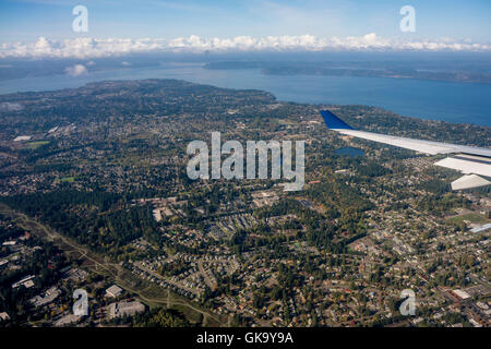 Ground scenery viewed from below the wing Stock Photo - Alamy