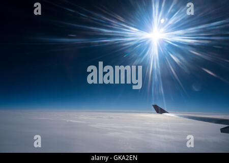 Ground scenery viewed from below the wing Stock Photo - Alamy