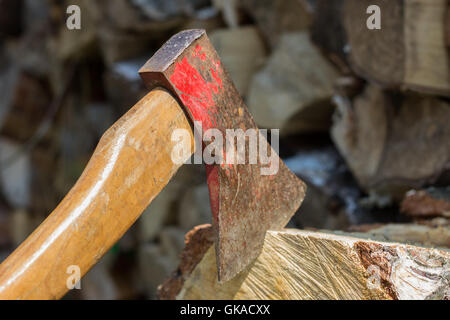 wood, mince, axe, divide, sharing, divided, chopper, log, block, detail ...