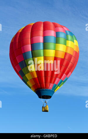 single, hot, balloon, air, colorful, firmament, sky, colors, colours ...