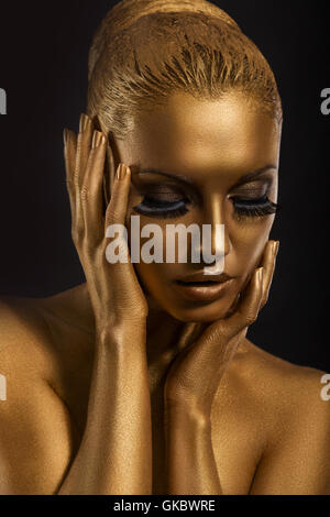 woman brown brownish brunette dreamy face charme relaxed friendly kind ...