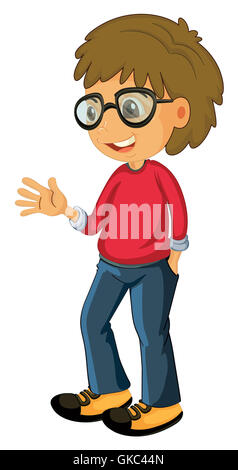 comic, illustration, cartoon, blue, humans, human beings, people Stock ...