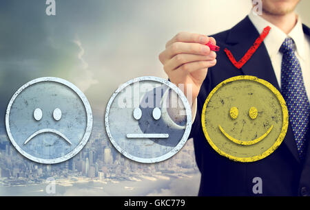 Excellent, satisfaction and people concept. Delighted supportive cute ...