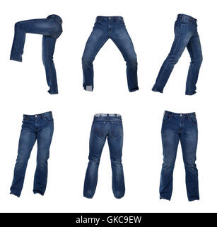 blue, objects, isolated, fashion, colour, closeup, navy, five, pants ...