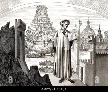 Portrait of Dante Alighieri (1265-1321), 16th century. Artist ...