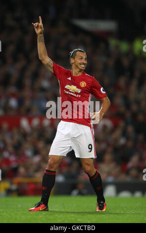 Manchester United's Zlatan Ibrahimovic during the Premier League match ...