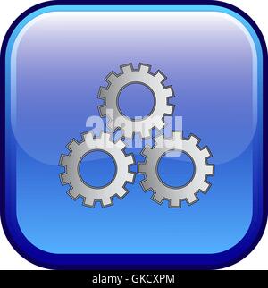 click button. click rounded blue sign. click Stock Vector Image & Art ...