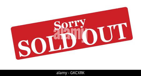 Sorry out of stock sign Stock Vector Image & Art - Alamy