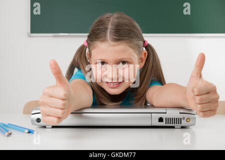 Thumbs high, Daumen hoch Stock Photo - Alamy