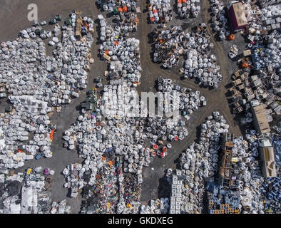 View landfill bird's-eye view. Landfill for waste storage. View from ...