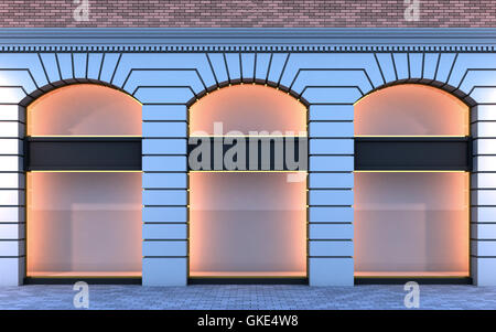 Classical empty storefront Stock Photo - Alamy