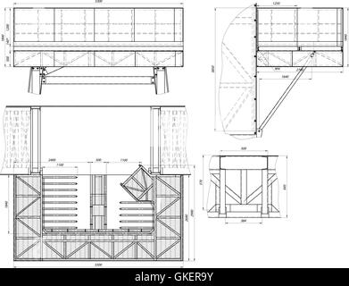 Bushing sketch. Engineering drawing Stock Vector Image & Art - Alamy