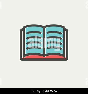 open book thin line icon Stock Vector Image & Art - Alamy