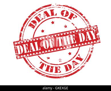 deal of the day stamp. deal of the day sign. round grunge label Stock ...