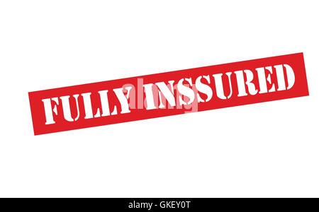 Fully Insured rubber grunge stamp seal vector Stock Vector Image & Art - Alamy