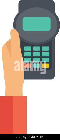 electronic cashier bank with credit card Stock Vector Image & Art - Alamy