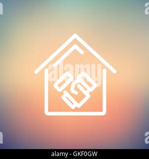 business transactions line icon, outline symbol, vector illustration ...