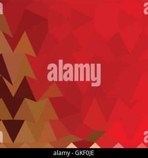 Coquelicot Red Abstract Low Polygon Background Stock Vector Image & Art ...