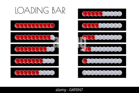 red loading bars Stock Vector Image & Art - Alamy