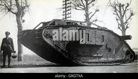 British mark IV female 1st world war WWI tank 1916 replica, ashford ...