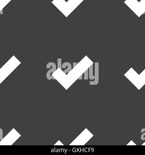 tick web icon. flat design. Seamless pattern. Vector EPS10 Stock Vector ...