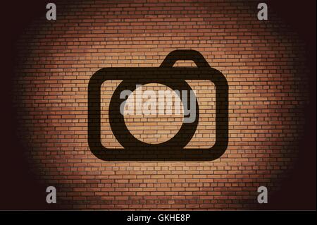 Camera. Flat modern web button and space for your text. Vector. EPS10 Stock Vector Image & Art ...