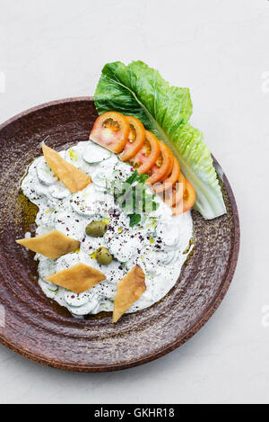 laban fresh yoghurt cucumber middle eastern lebanese dip snack starter ...
