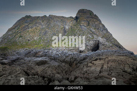 Paviland Cave / Goat's Hole Cave, Gower, Wales Stock Photo - Alamy
