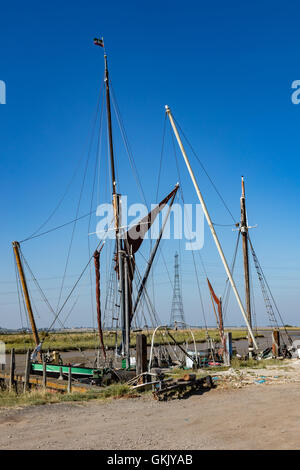 Boatyard at Faversham Creek, Kent, England Stock Photo - Alamy