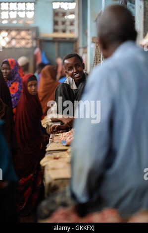 Residents in the Somali capital Mogadishu shop in Hamar-Weyne Market on ...