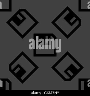 floppy disk web icon. flat design. Seamless pattern. Vector EPS10 Stock Vector Image & Art - Alamy